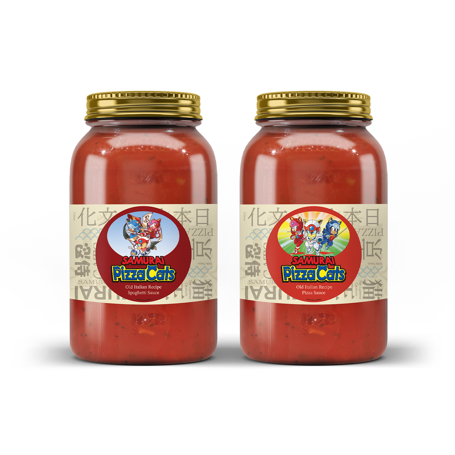 Samurai Pizza Cats Spaghetti & Pizza Sauce Set – Jade City Foods