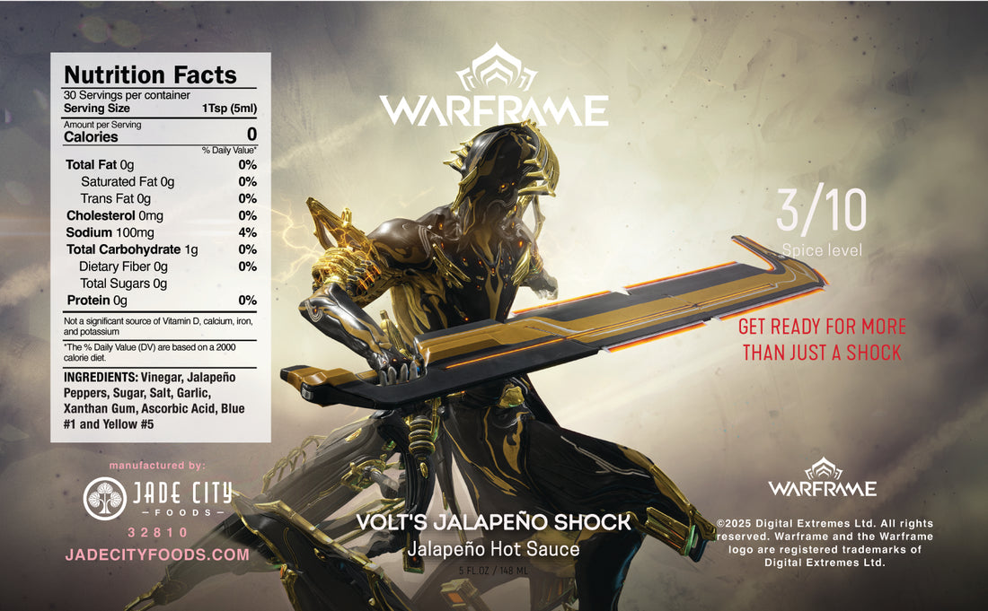 Warframe Volt's Jalapeño Shock: Jalapeño Hot Sauce – Jade City Foods