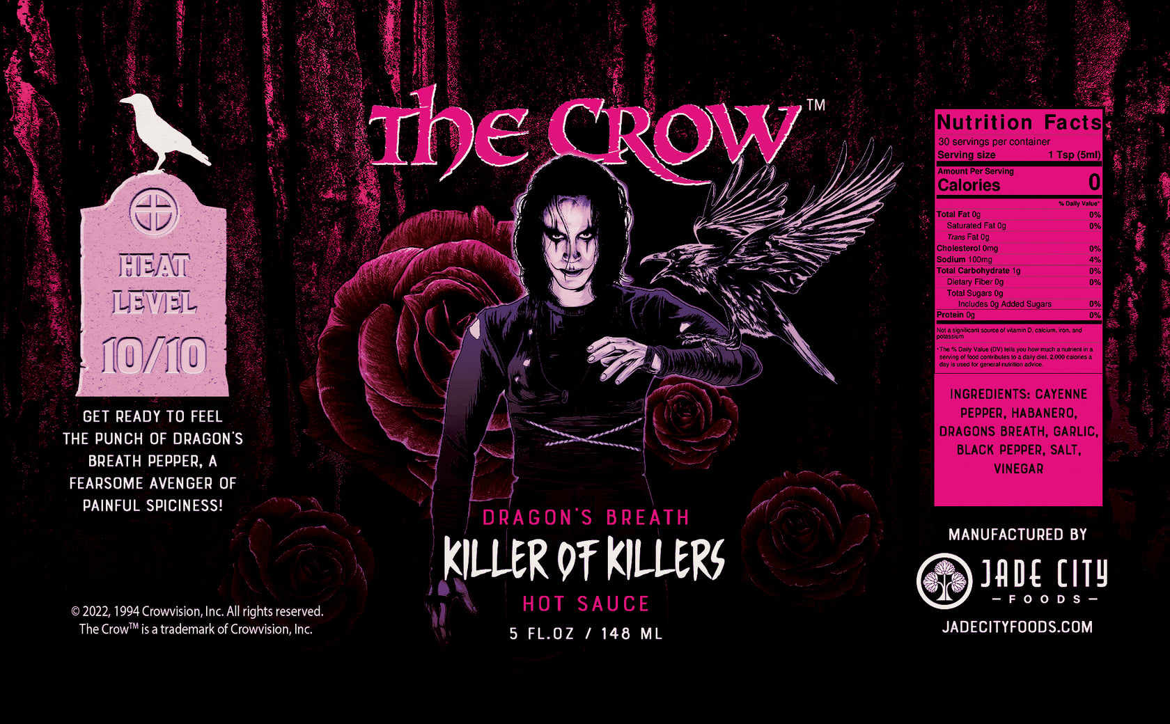 THE CROW™: Killer of Killers: Dragon's Breath Sauce – Jade City Foods