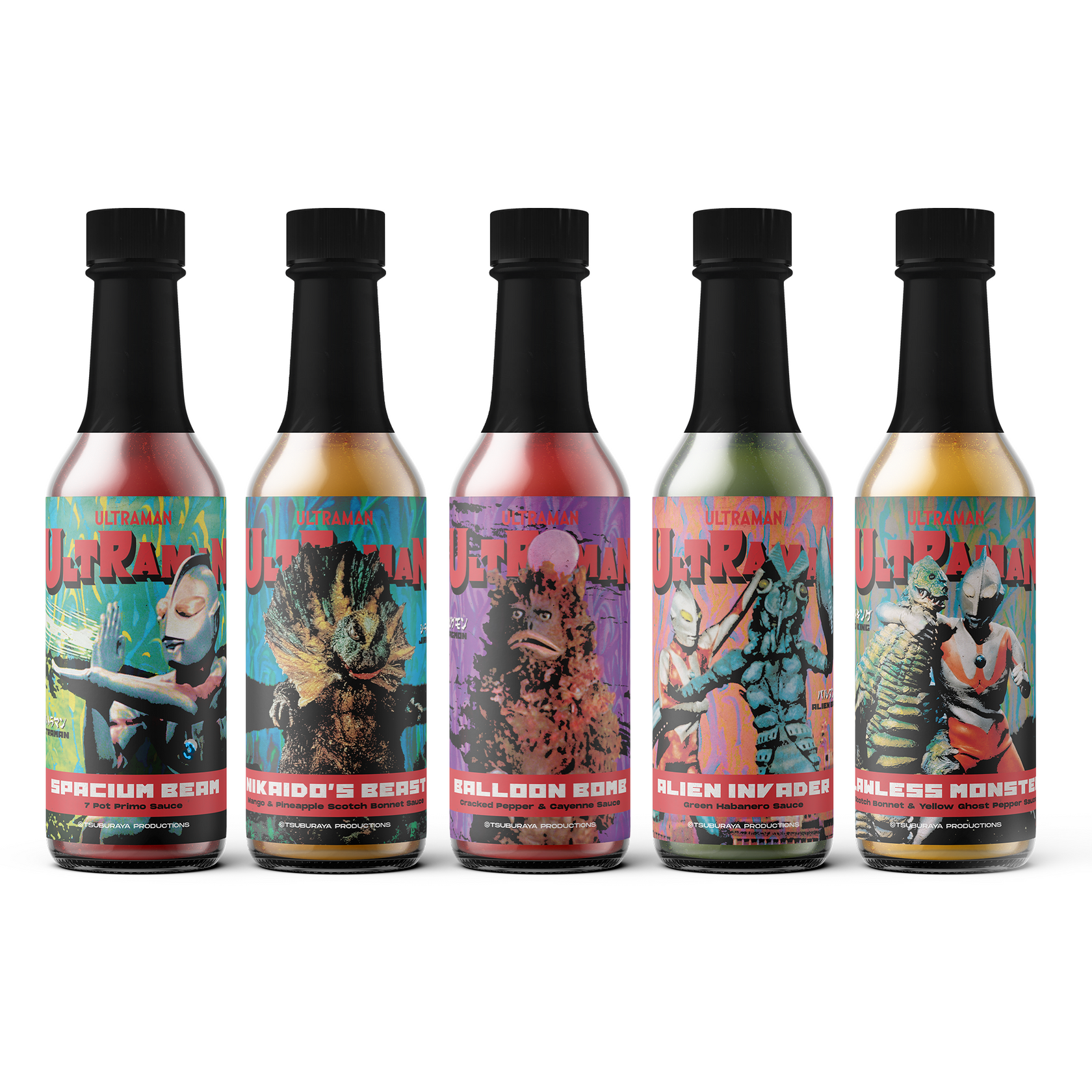 Ultraman Hot Sauce 5-Pack : Series 1 – Jade City Foods